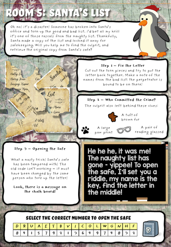 Christmas Escape Room | Teaching Resources