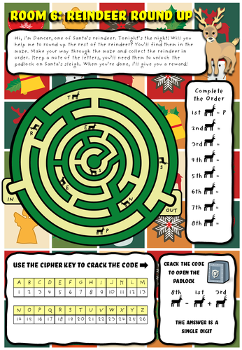 Christmas Escape Room | Teaching Resources