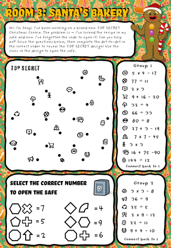 Christmas Escape Room | Teaching Resources