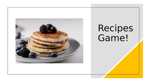 Maths Proportion Recipes Game | Teaching Resources