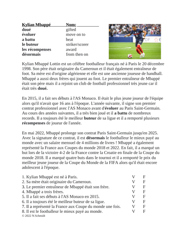 Kylian Mbappé Biographie en Français: French Biography on World Cup ...