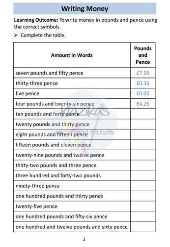 Money Workbook - Functional Skills Maths - Entry Level 3 | Teaching ...