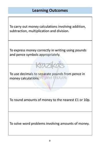 Money Workbook - Functional Skills Maths - Entry Level 3 | Teaching ...