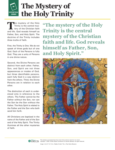 AQA (B) Catholic Christianity: Triune God | Teaching Resources
