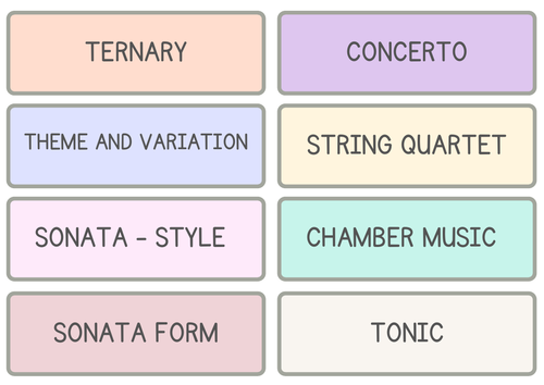 Higher Classical Music Revision | Teaching Resources