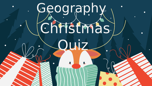 Geography Christmas Quiz | Teaching Resources
