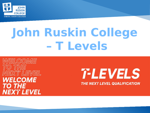 Tutorial Toolkit - T Levels | Teaching Resources