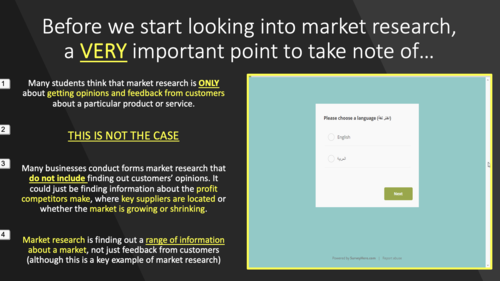 Market Research | Teaching Resources