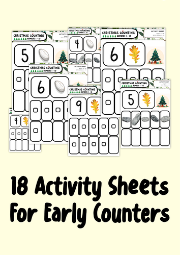 Christmas Counting – Number Recognition – Numbers 1 to 10 | Teaching ...