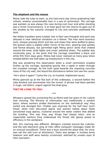 AQA GCSE English Lang Paper 1 The Handmaid's Tale Creative reading ...