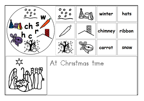 4 Christmas Phonics Worksheets | Teaching Resources