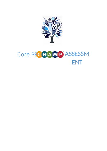 PE CHAMP ASSESSMENT | Teaching Resources