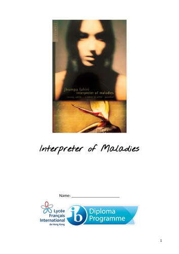 Interpreter of Maladies Study Booklet | Teaching Resources