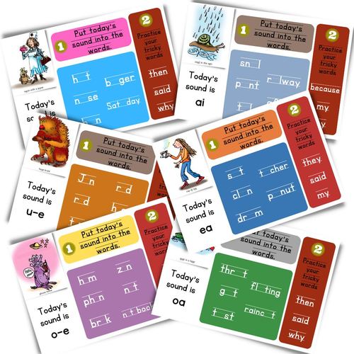 Insert the sounds and Tricky Words RWI Set 3 Morning Work Slides ...