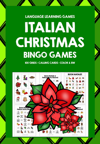ITALIAN CHRISTMAS BINGO | Teaching Resources
