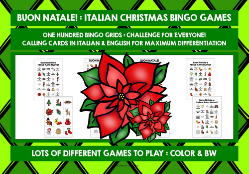 ITALIAN CHRISTMAS BINGO | Teaching Resources