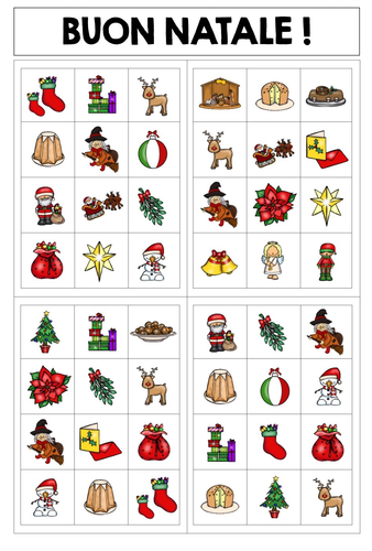 ITALIAN CHRISTMAS BINGO | Teaching Resources