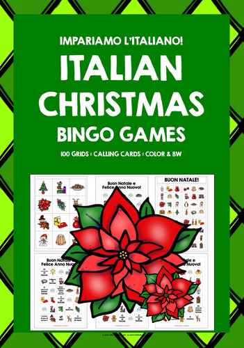 ITALIAN CHRISTMAS BINGO | Teaching Resources