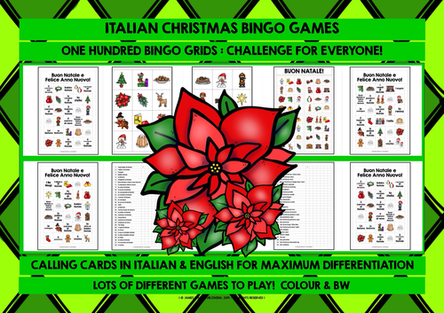 ITALIAN CHRISTMAS BINGO | Teaching Resources