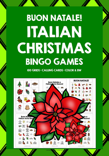 ITALIAN CHRISTMAS BINGO | Teaching Resources