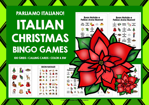ITALIAN CHRISTMAS BINGO | Teaching Resources