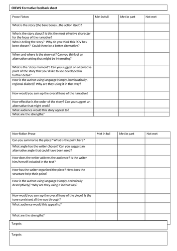 AQA Alevel Creative Writing Scheme of Work | Teaching Resources