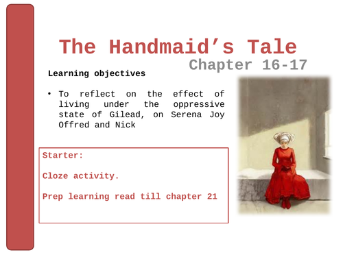 The Handmaid's Tale- Scheme of work | Teaching Resources