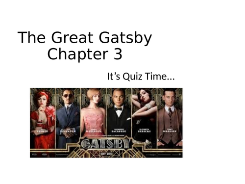 The Great Gatsby Scheme of Work | Teaching Resources