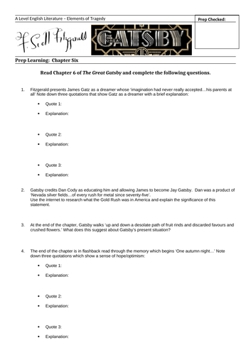 The Great Gatsby Scheme of Work | Teaching Resources