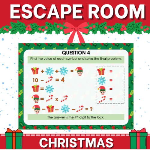Christmas Maths: Escape Room | Teaching Resources