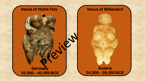 Paleolithic Venus Figurines - Flash Cards - History and Art History ...