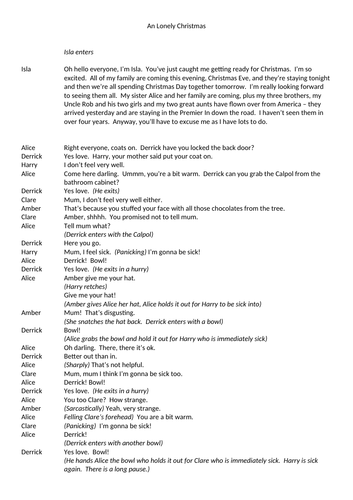 A Lonely Christmas - short play | Teaching Resources