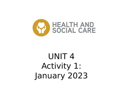 Unit 4 Activity 1 Enquiries into Research in Health and Social Care ...