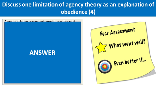 Obedience - Agentic state and Legitimacy of authority - AQA A Level ...