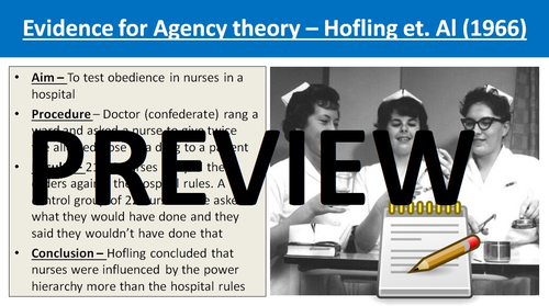 Obedience - Agentic state and Legitimacy of authority - AQA A Level ...