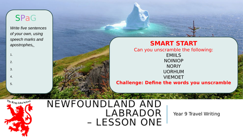 Travel Writing SOW for Year 9 - Part 1 | Teaching Resources