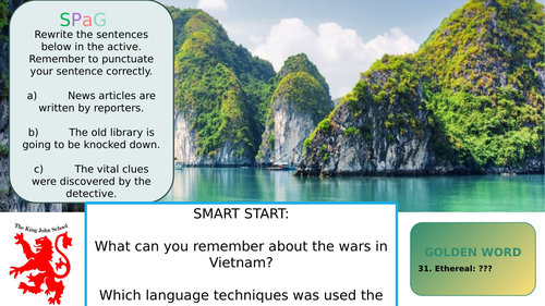 Travel Writing SOW for Year 9 - Part 1 | Teaching Resources