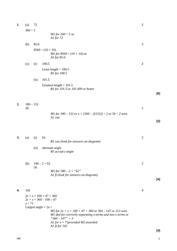 Angle Facts Exam Questions | Teaching Resources