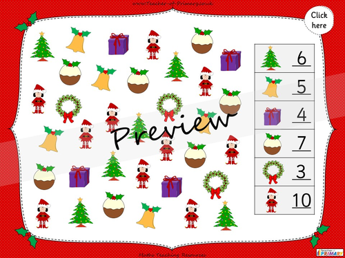 Christmas Counting Activities - EYFS | Teaching Resources
