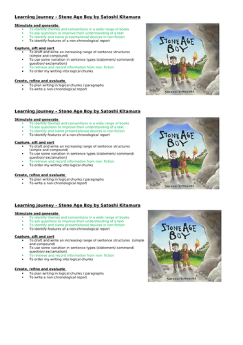 Stone Age Boy by Satoshi Kitamura complete English unit | Teaching ...