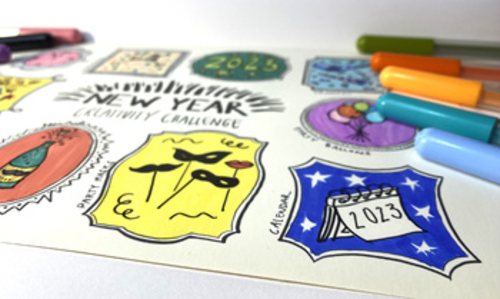 New Year Creativity Challenge - Finish the picture! | Teaching Resources