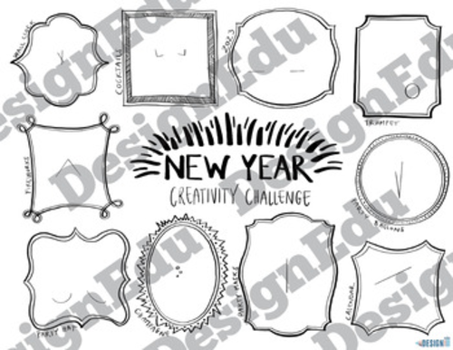 New Year Creativity Challenge - Finish the picture! | Teaching Resources