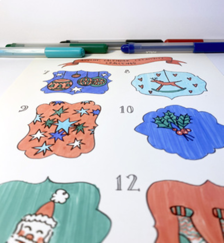 Advent Calendar Creativity Challenge – Finish the picture! | Teaching ...