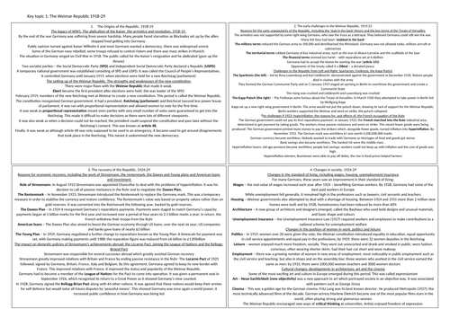 EDEXCEL Weimar and Nazi Germany ULTIMATE Revision Bundle | Teaching ...