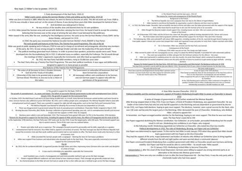 EDEXCEL Weimar and Nazi Germany ULTIMATE Revision Bundle | Teaching ...