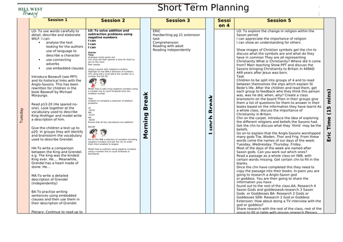 Beowulf Teaching Materials Planning Powerpoints Anglo-Saxons Poetry ...