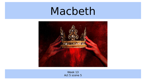 Macbeth KS4 scheme of work & resources WJEC Eduqas | Teaching Resources