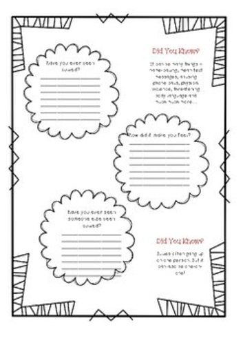 Bullying Worksheets and Activity - 4 page reflective Activity ...