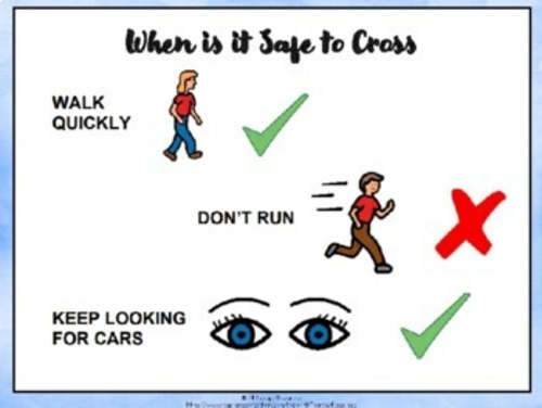 Being Safe on the Road Social Narrative - Autism ABA Life Skills SPED ...