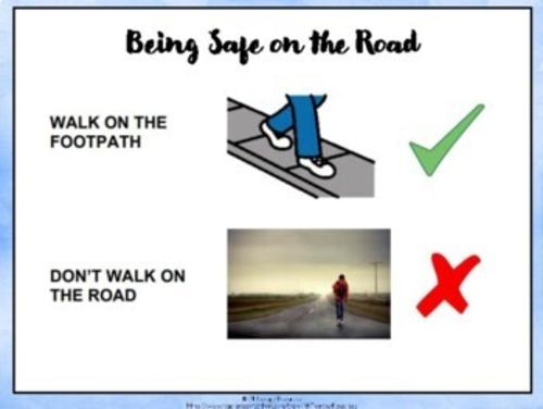 Being Safe on the Road Social Narrative - Autism ABA Life Skills SPED ...